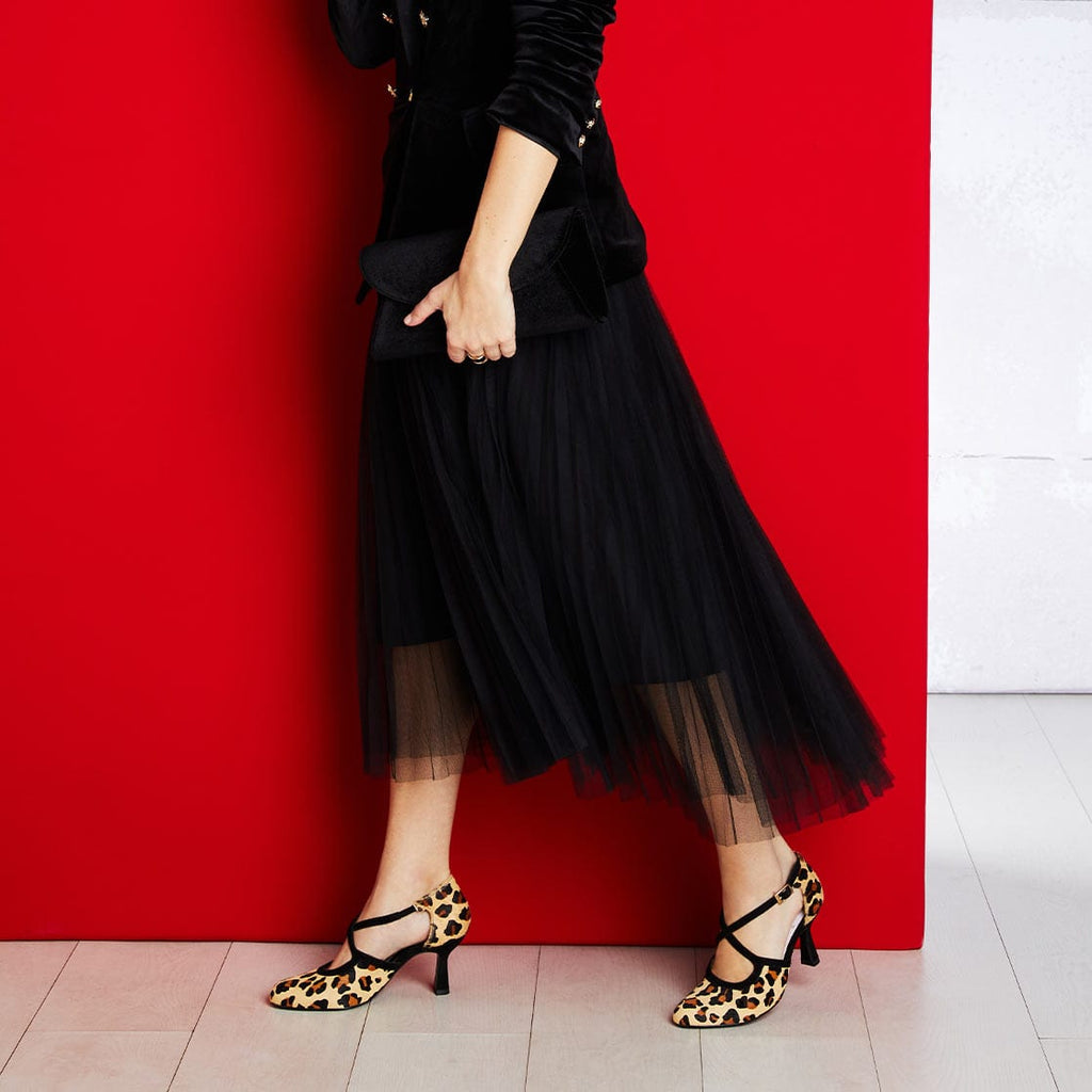 Meredith: Luxe Leopard & Suede – Heeled Shoes for Bunions | Sole Bliss USA