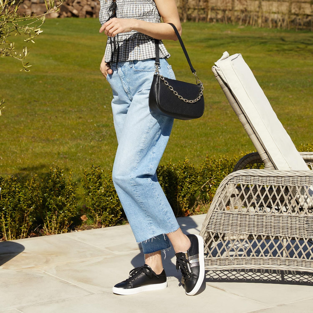 Sprint: Black & Metallic - Glamorous Shoes For Bunions | Sole Bliss ...